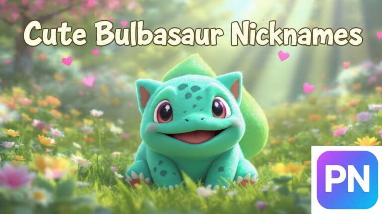 Best 200+ Cute & Funny Bulbasaur Nicknames 🌿 2026